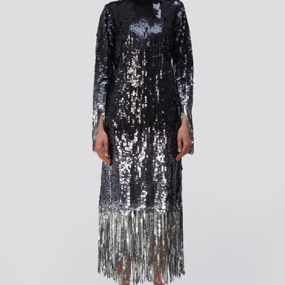 Jonathan Simkhai | Dresses | Jonathan Simkhai Talya Sequin Black Ombre ...